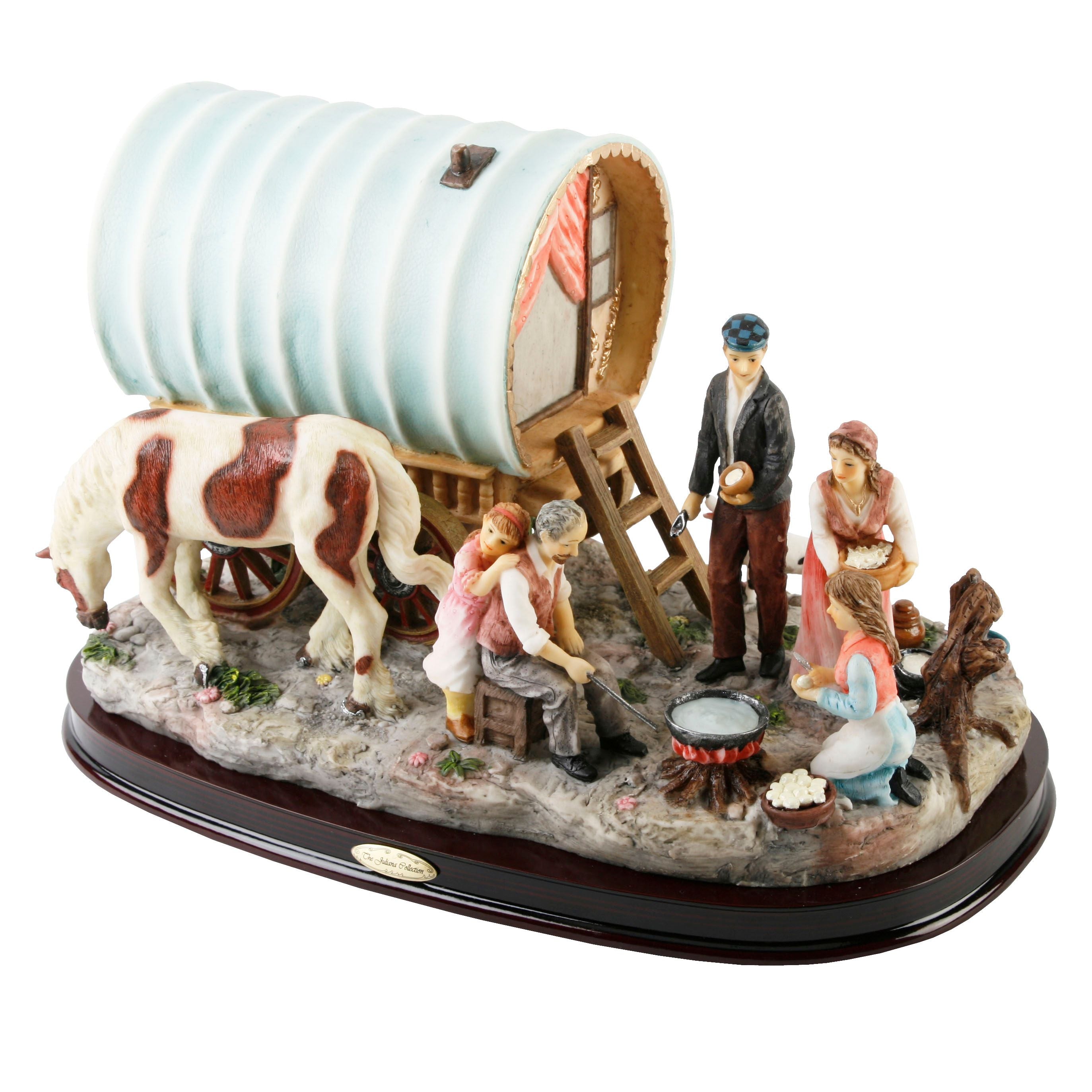 Giovanni Collection Figurines Horse And Cart